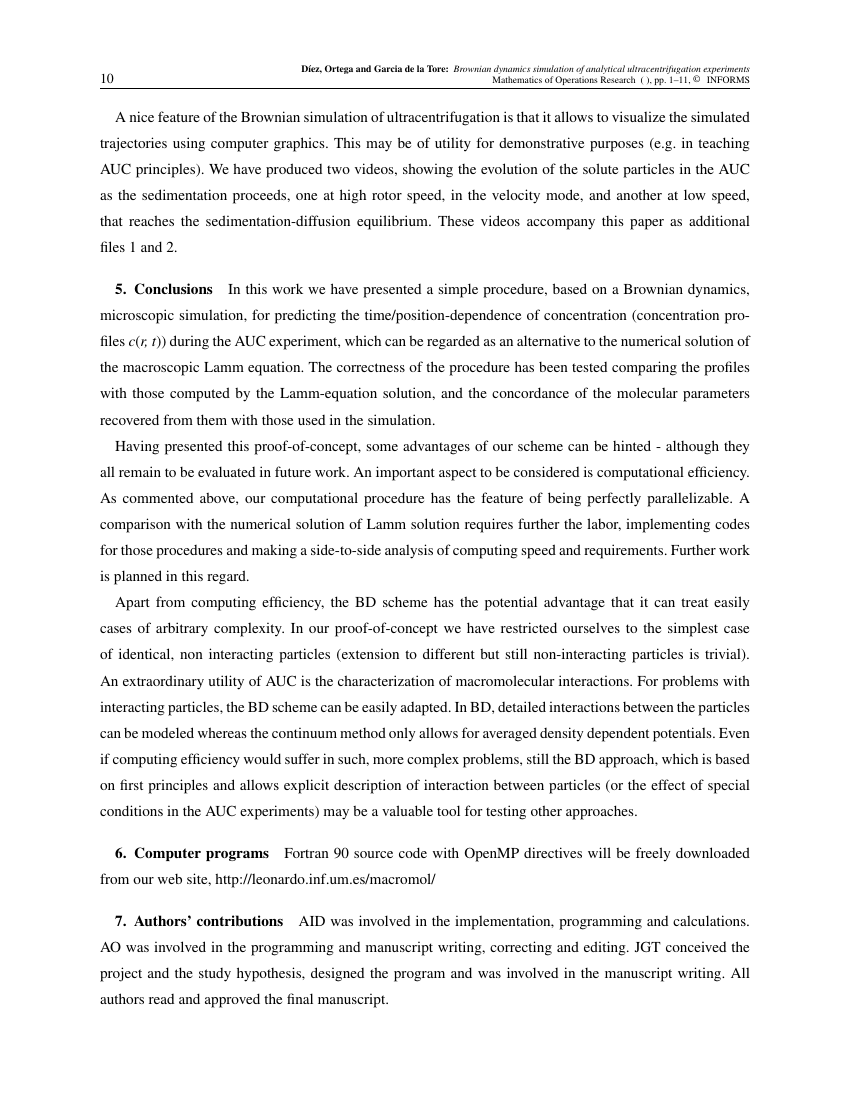 Mathematics of Operations Research Template - Informs