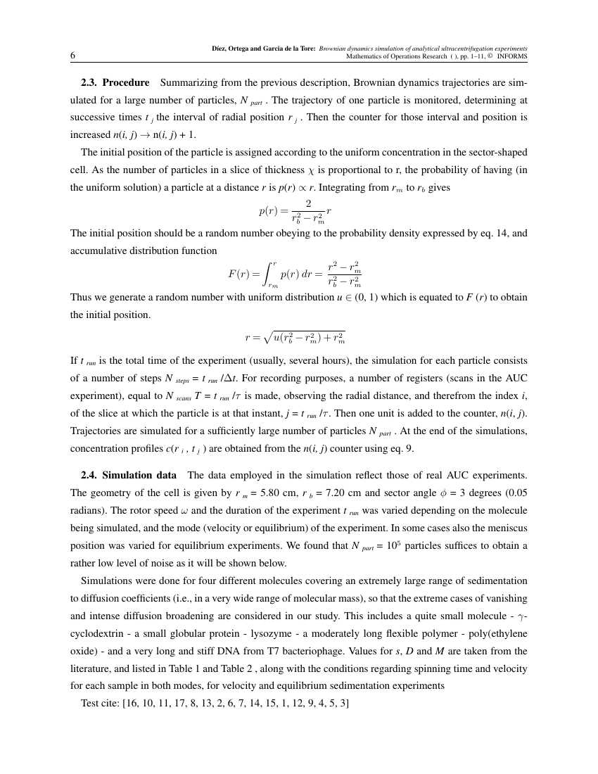 Mathematics of Operations Research Template - Informs