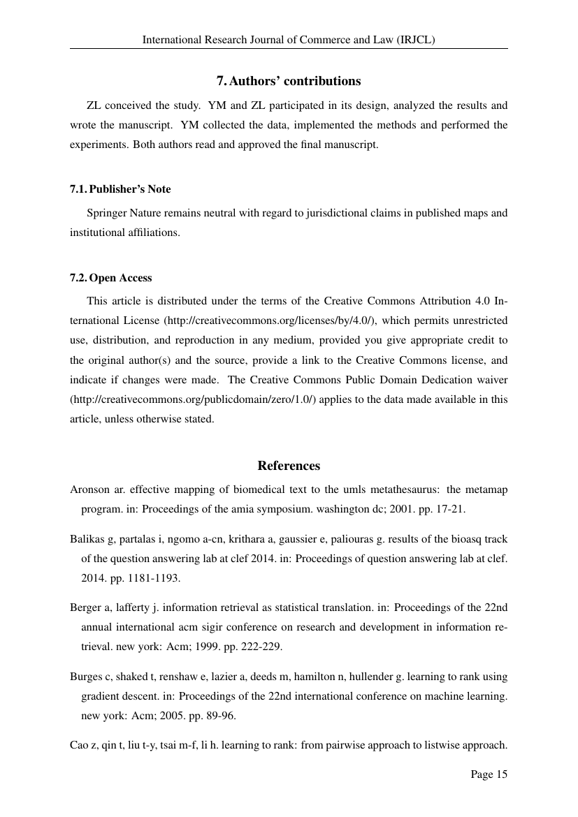 International Research Journal of Commerce and Law (IRJCL) Template ...