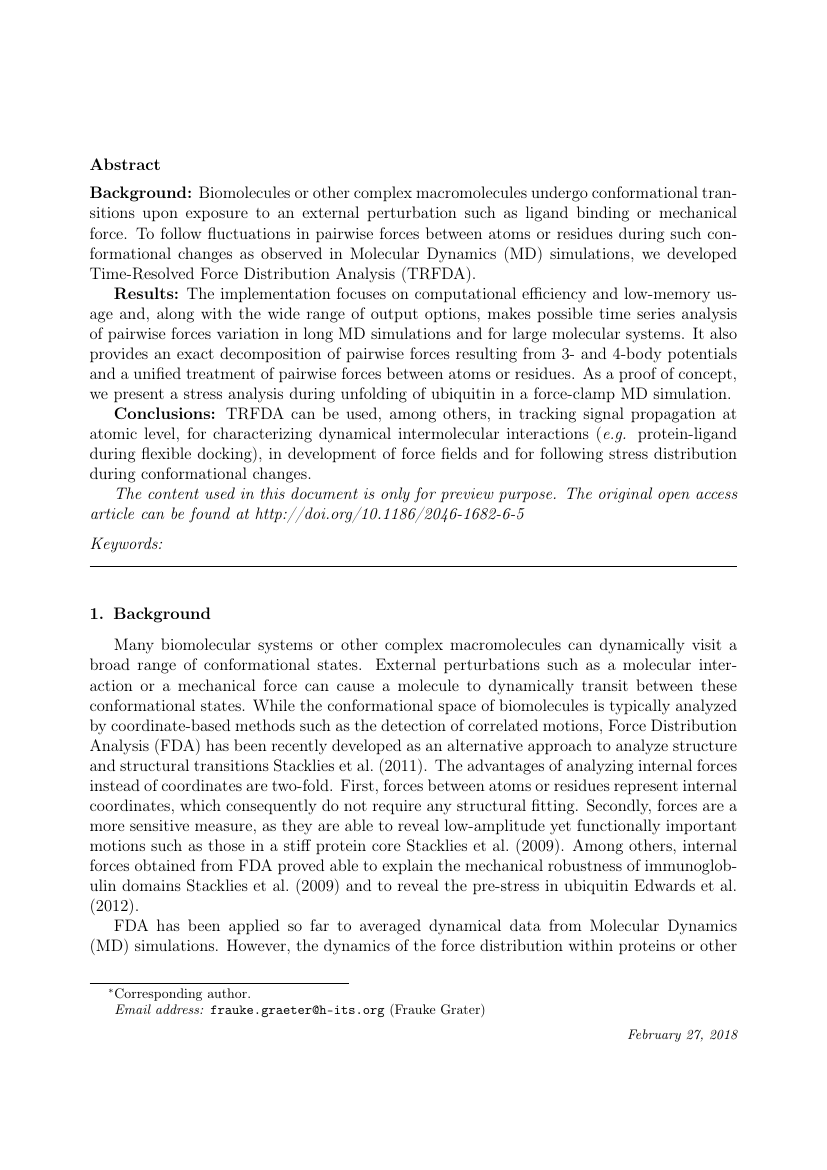 Elsevier Journals Format