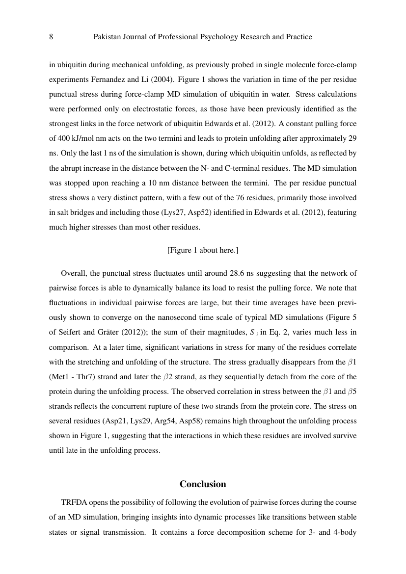 Pakistan Journal of Professional Psychology Research and Practice ...