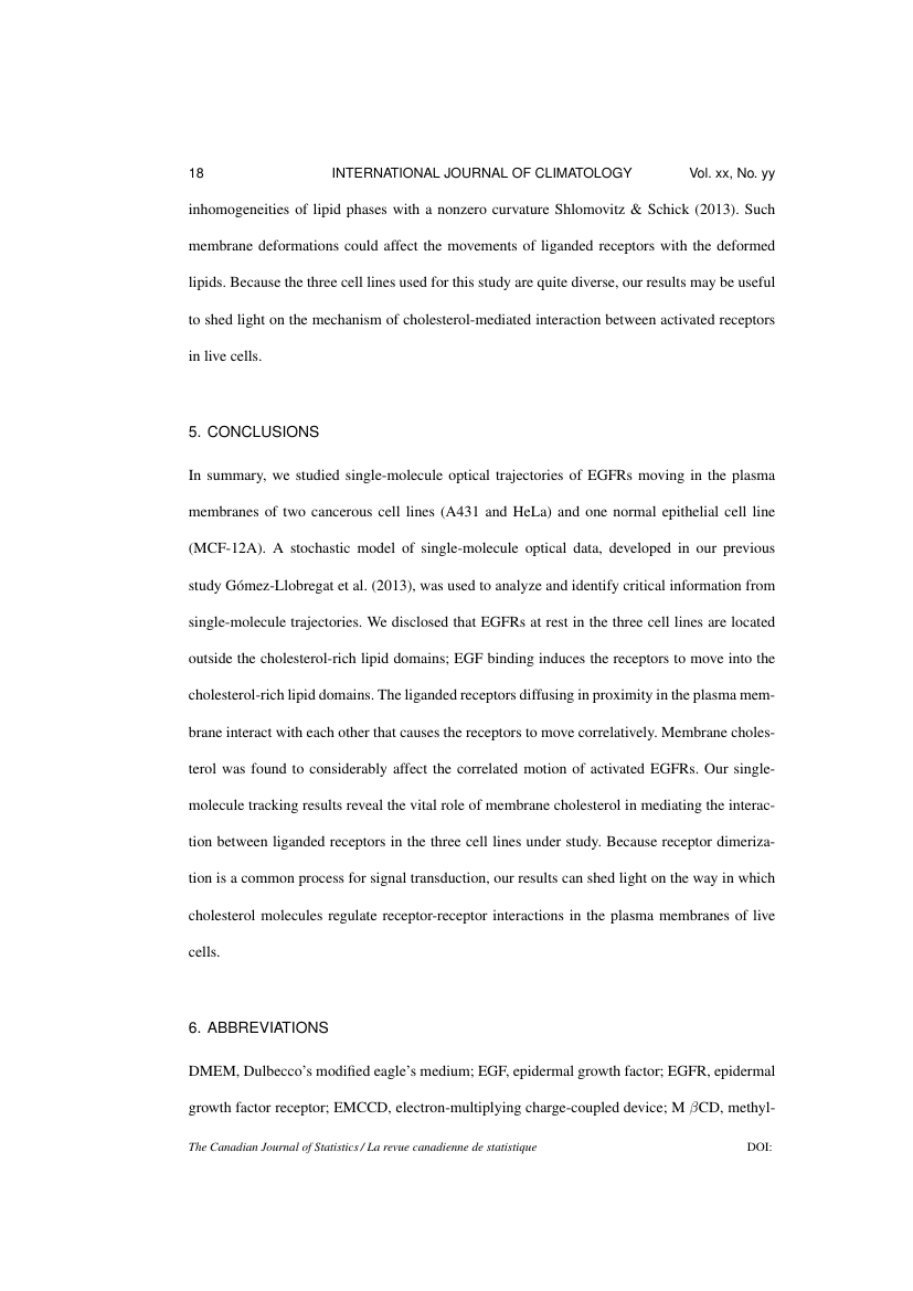 Canadian Journal of Statistics Template - Wiley