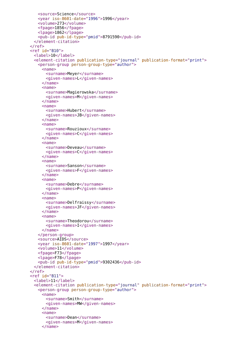 Journal archiving schema and tag libraries - Docx to JATS XML Template