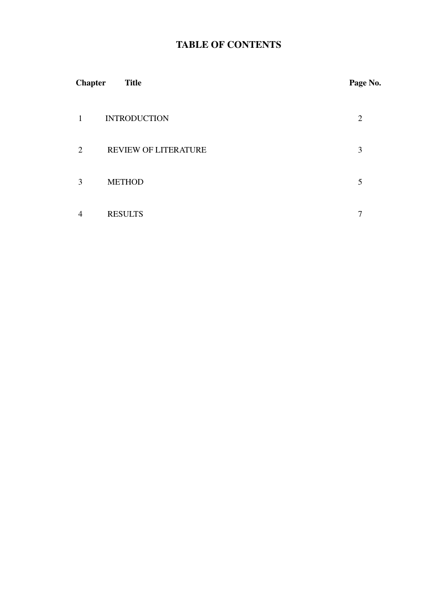 Project Report Format for All India Institute of Speech & Hearing ...