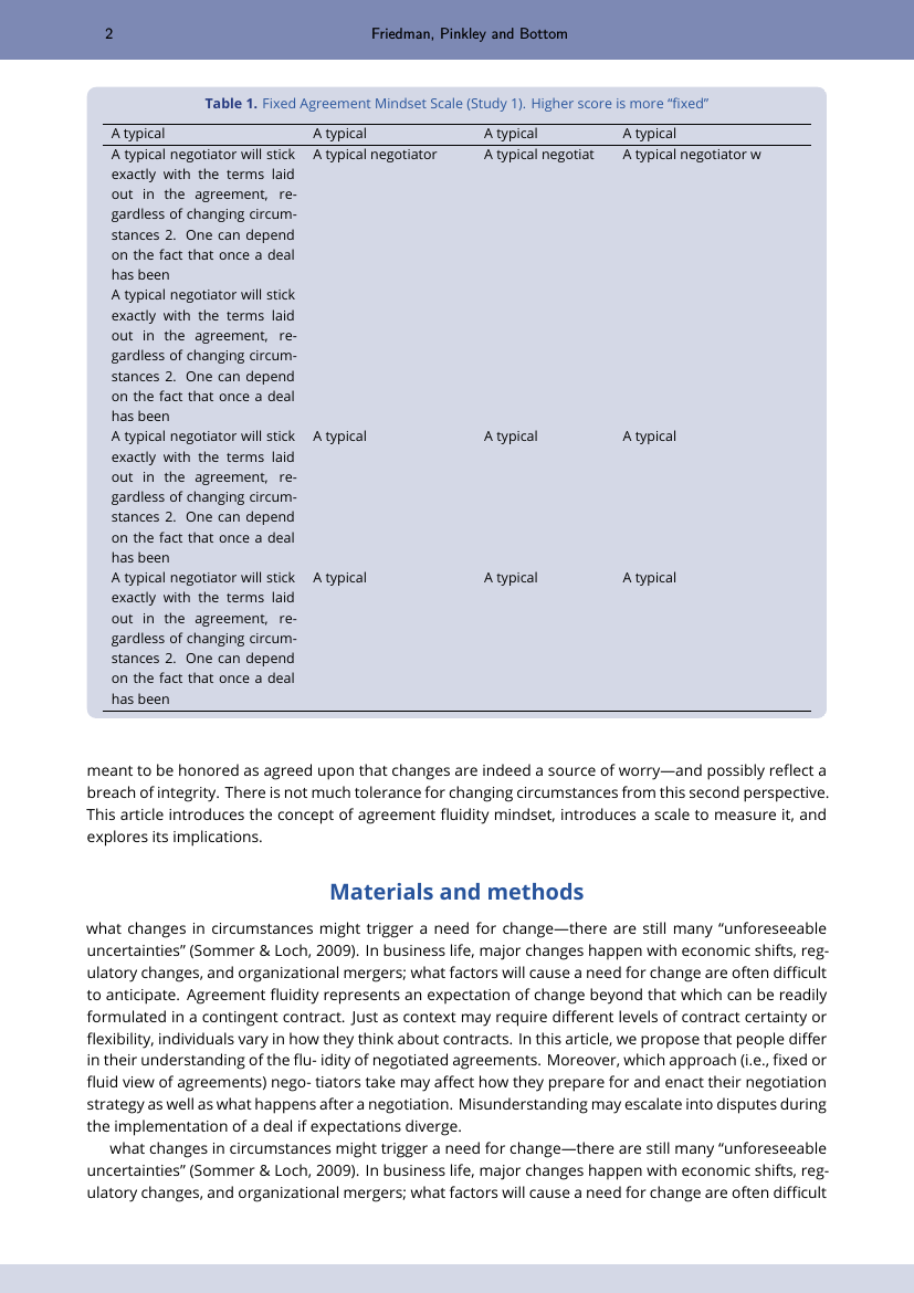 Negotiation and Conflict Management Research (NCMR) Template ...