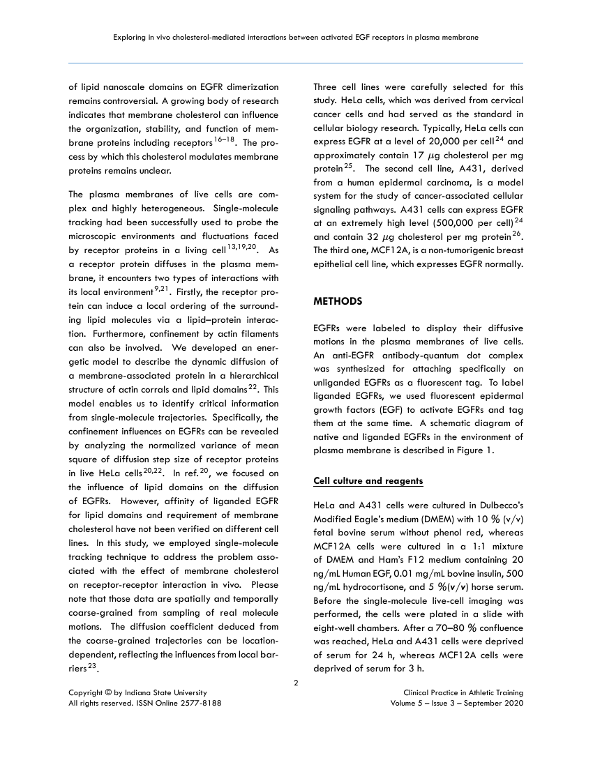 Clinical Practice in Athletic Training Template - Indiana State University