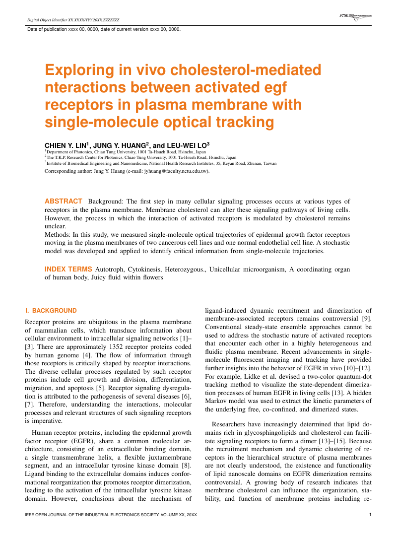 IEEE Open Journal of the Industrial Electronics Society template - For Authors