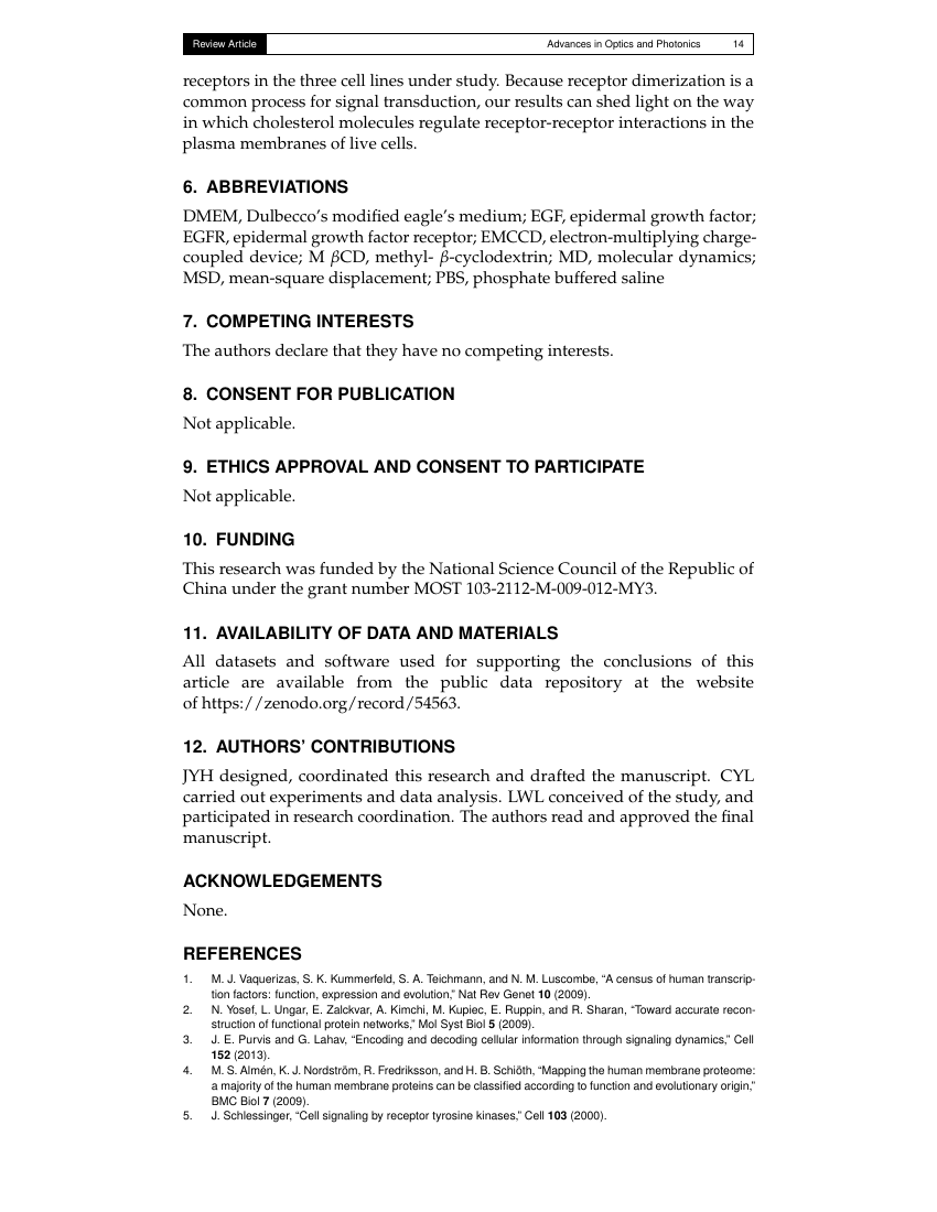 Advances in Optics and Photonics Template - The Optical Society