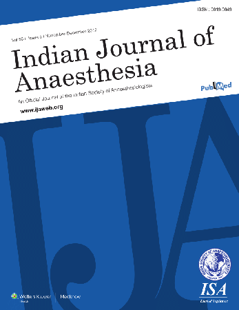 Indian Journal of Anaesthesia Template - Medknow