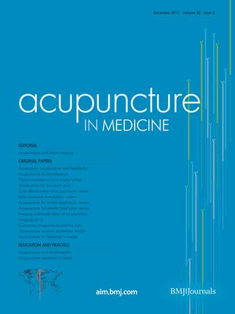 Acupuncture in Medicine Template - BMJ Publishing Group