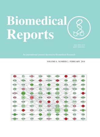 Biomedical Reports Template - Spandidos Publications