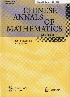 Chinese Annals of Mathematics, Series B Template - Springer