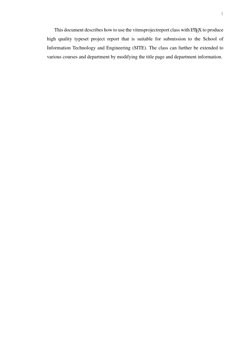 Template for VIT Thesis Template - VIT